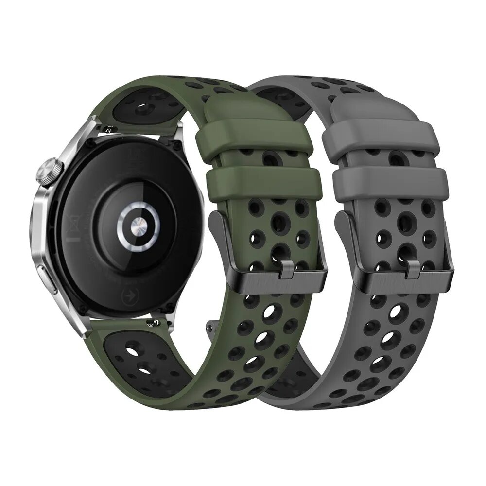 Силиконовые ремешок для часов Oneplus Watch 3/2R/2,1 (2 шт.) с нержавеющей стальной застежкой