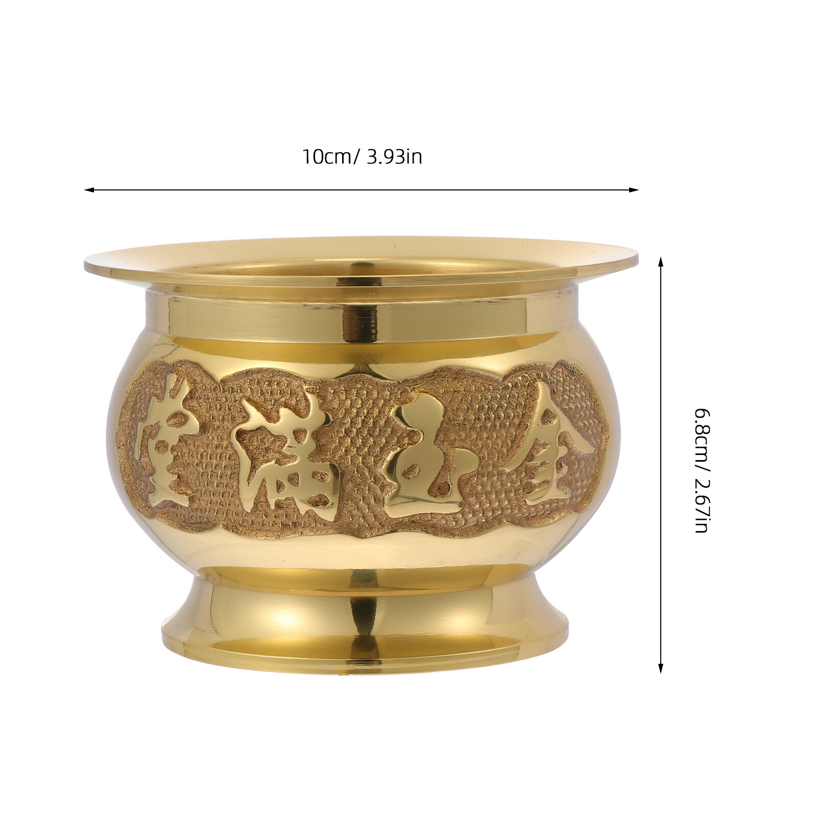 Держатель Душистых Палочек 1 Шт Античный Цвет Golden Размер 8X8X5.5Cm