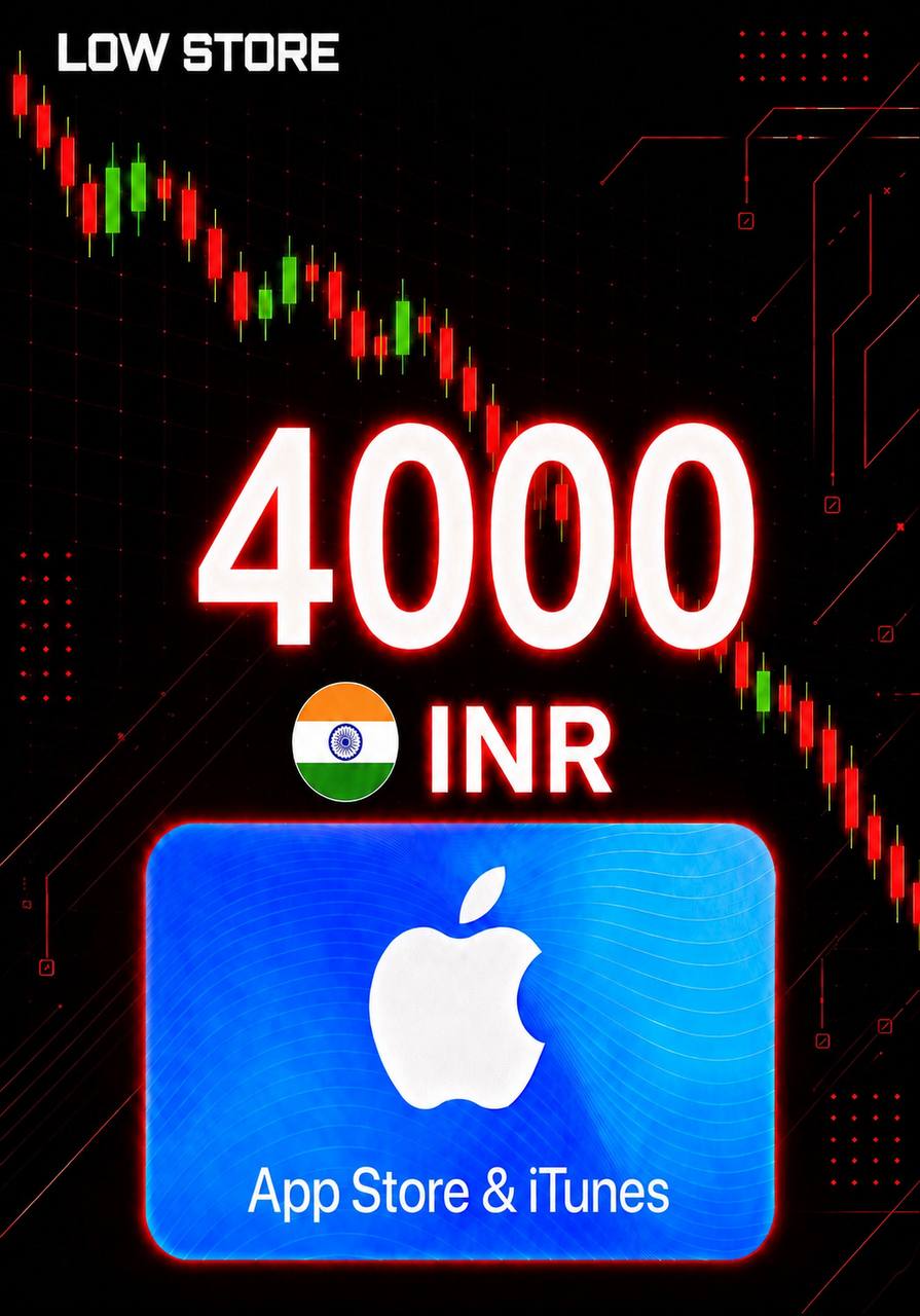 Подарочная карта Apple 4000 INR, цифровой код App Store и iTunes, Индия