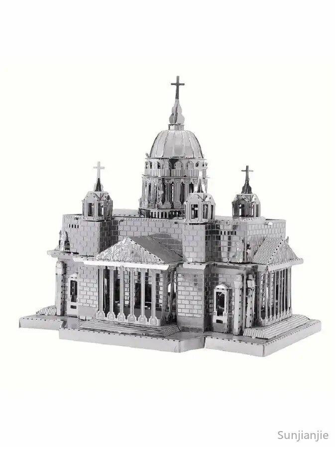 3D DIY металлический пазл-модель здания Исаакиевский собор, подходит для взрослых и детей