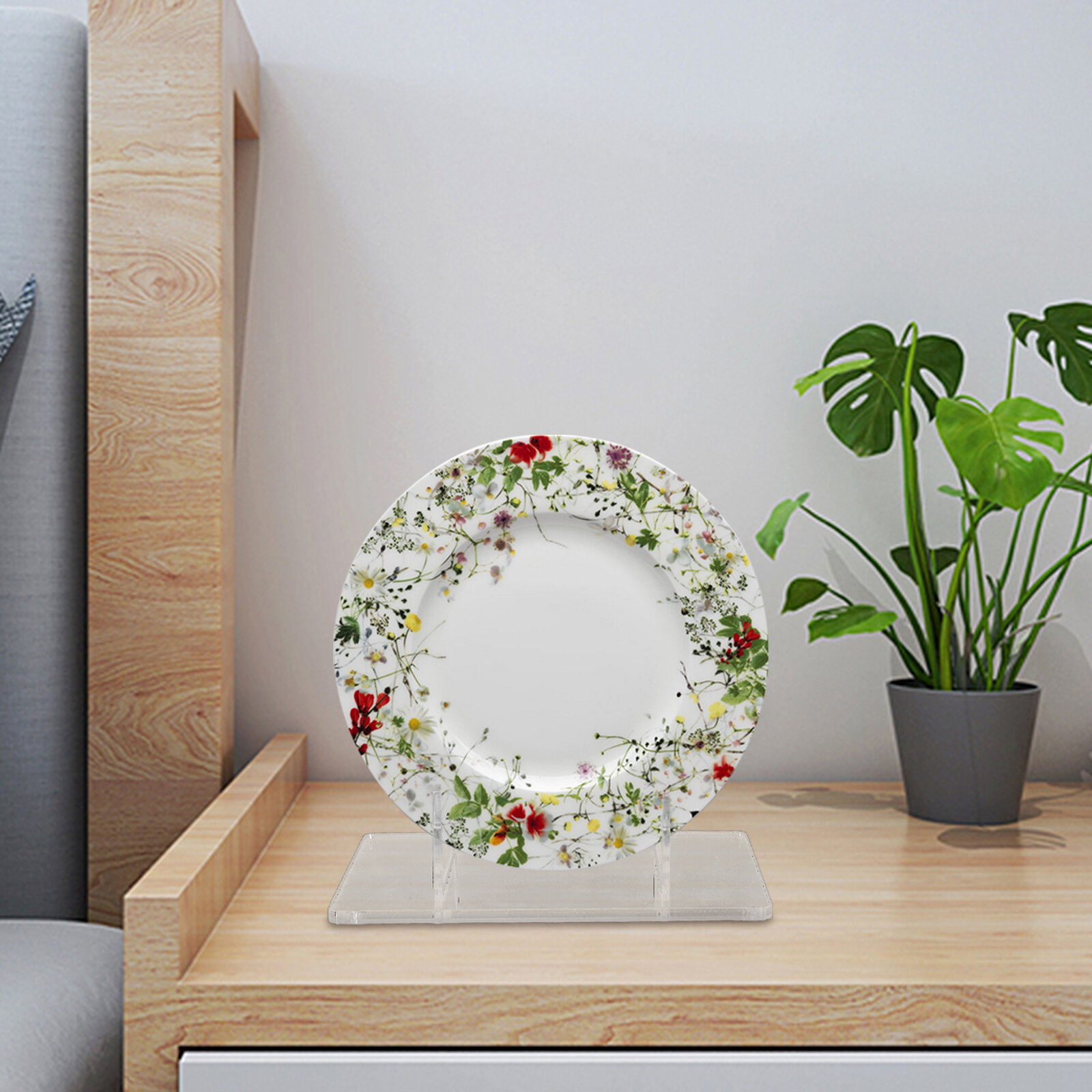 Стойка Для Отображения Acrylic Display Stand Для Тарелок Фото Книг 15.00X14.00X10.00Cm