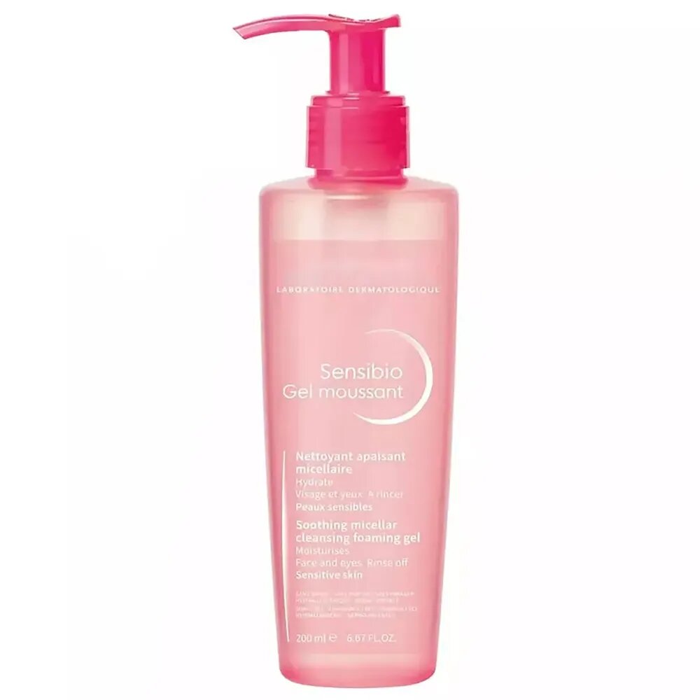 Sensibio Gel Moussant Очищающий мицеллярный гель для чувствительной кожи, 200 мл
