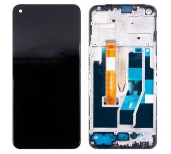 Дисплей для Realme 9 Pro/Q5 (RMX3472/RMX3471) модуль с рамкой Черный - OR