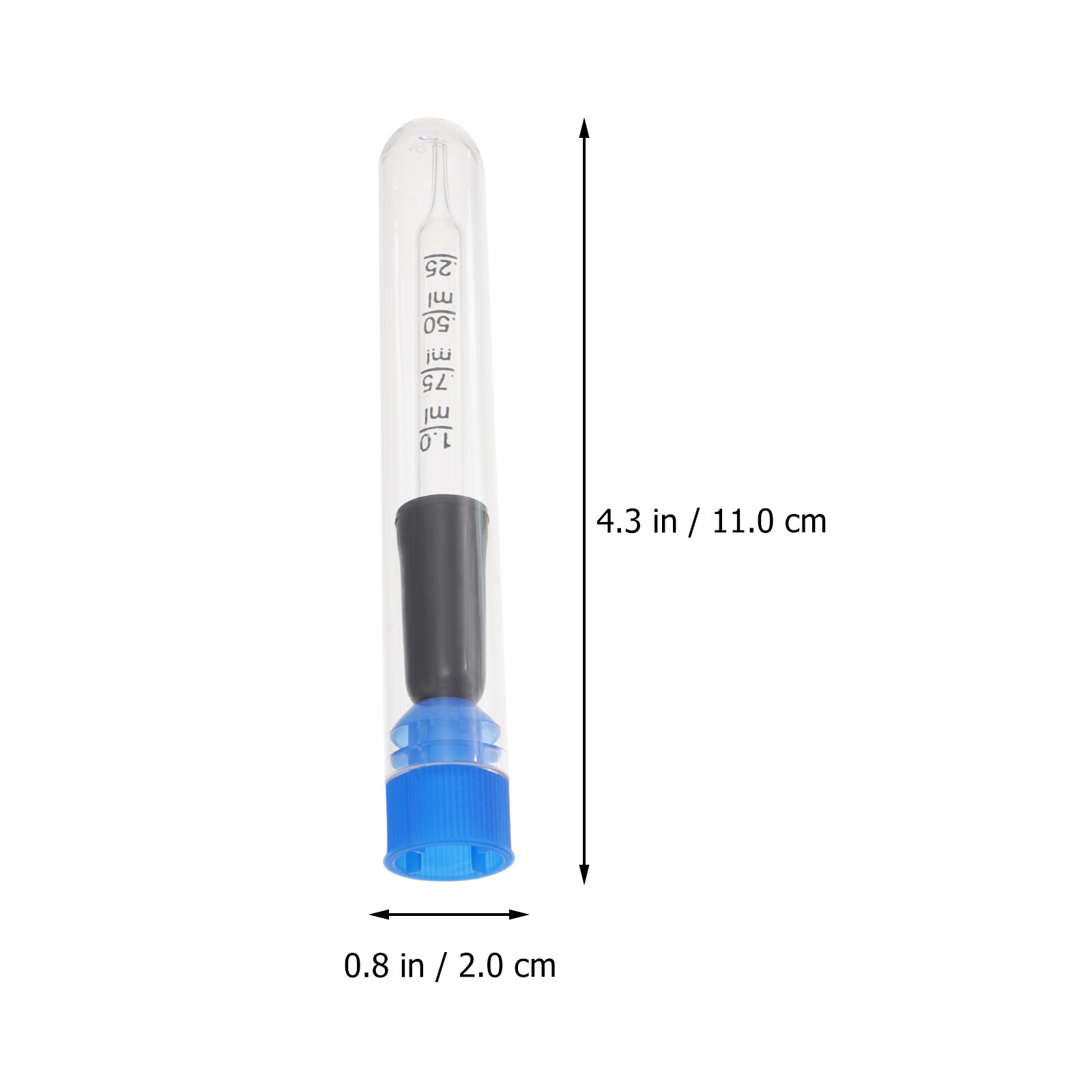 10 Шт 1ML Стеклянные Дispensеры Капельницы Прямого Наконечника Лабораторный Инструмент Объемом 11X2X2CM