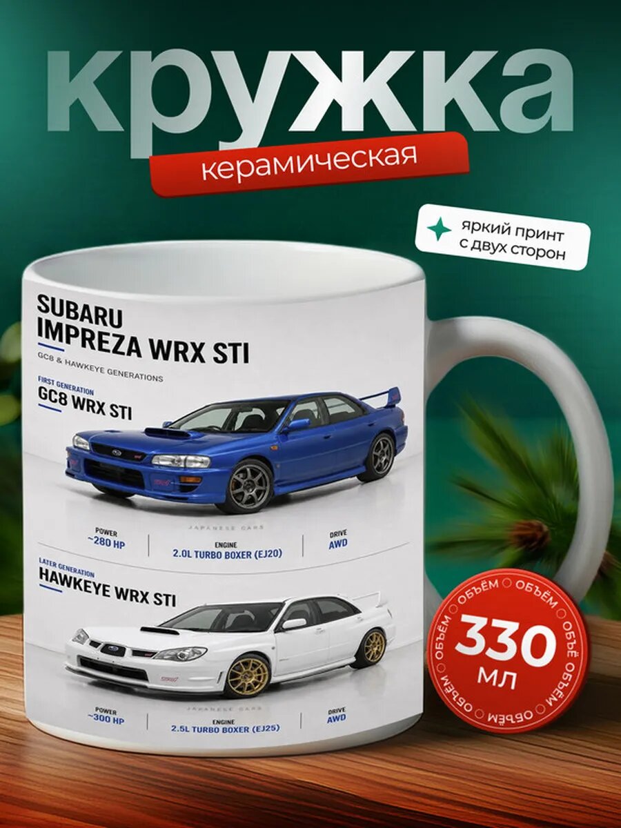Кружка Субару Импреза WRX Subaru Impreza WRX 8,