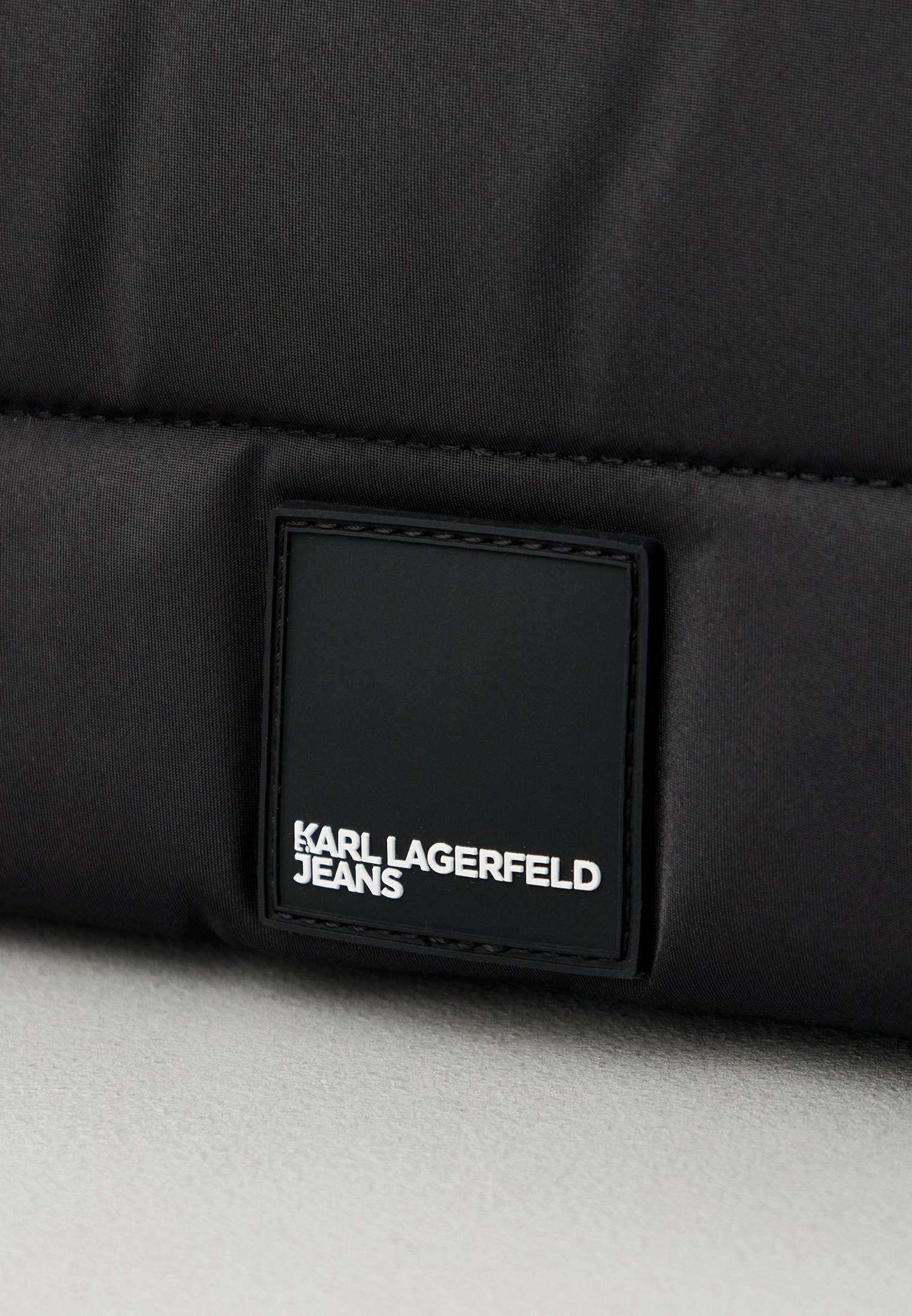 Сумка кросс-боди KARL LAGERFELD JEANS PADDED CROSSBODY, фактура стеганая, гладкая, матовая, черный — фото 1