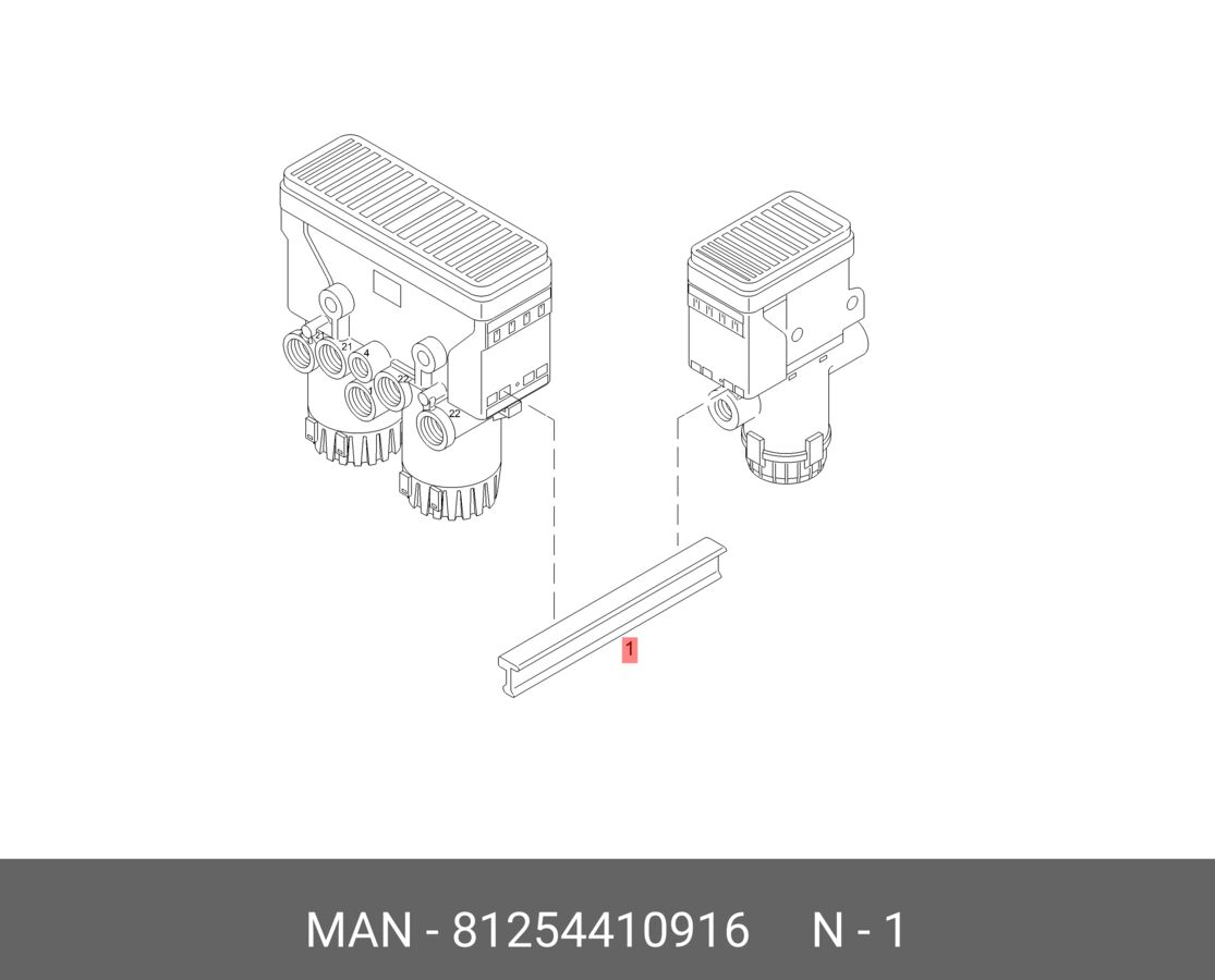 Блокировочное устройство man (MAN 81254410916)