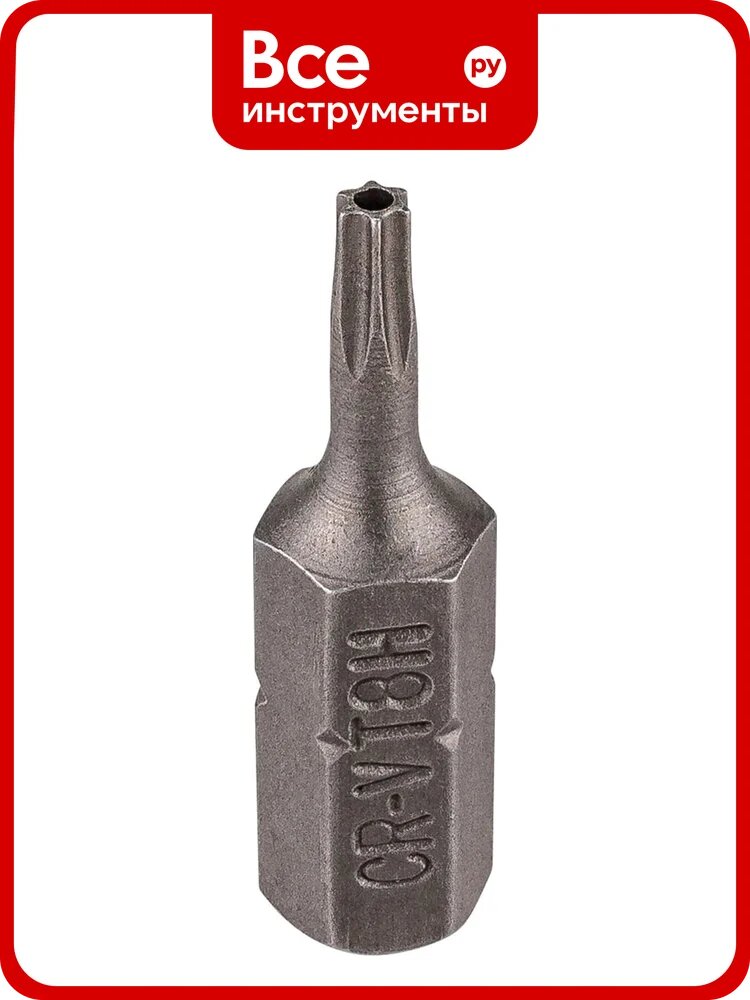 Бита Rockforce TORX 1/4, T8Hх25ммL c отверстием RF-1272508(65203)