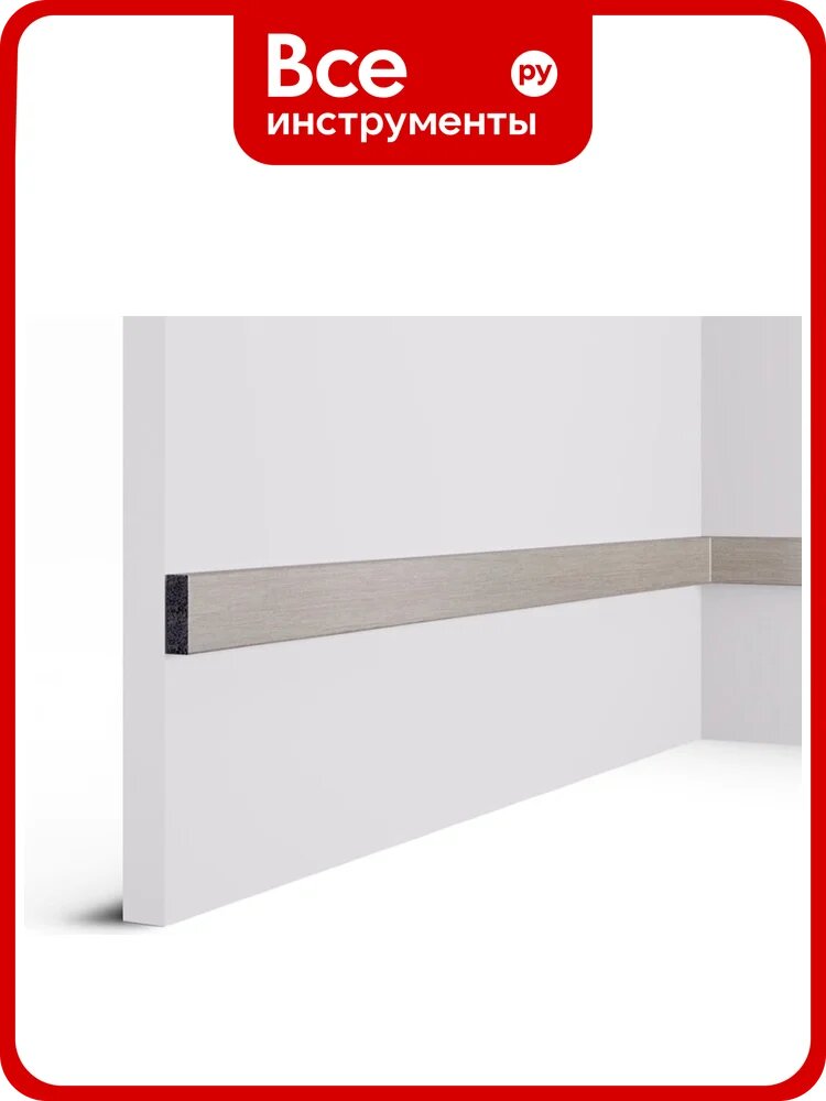 Рейка Cosca Decor RX010-055 30x10x2000 мм, Платина матовая Cosca Deco 00-00079329
