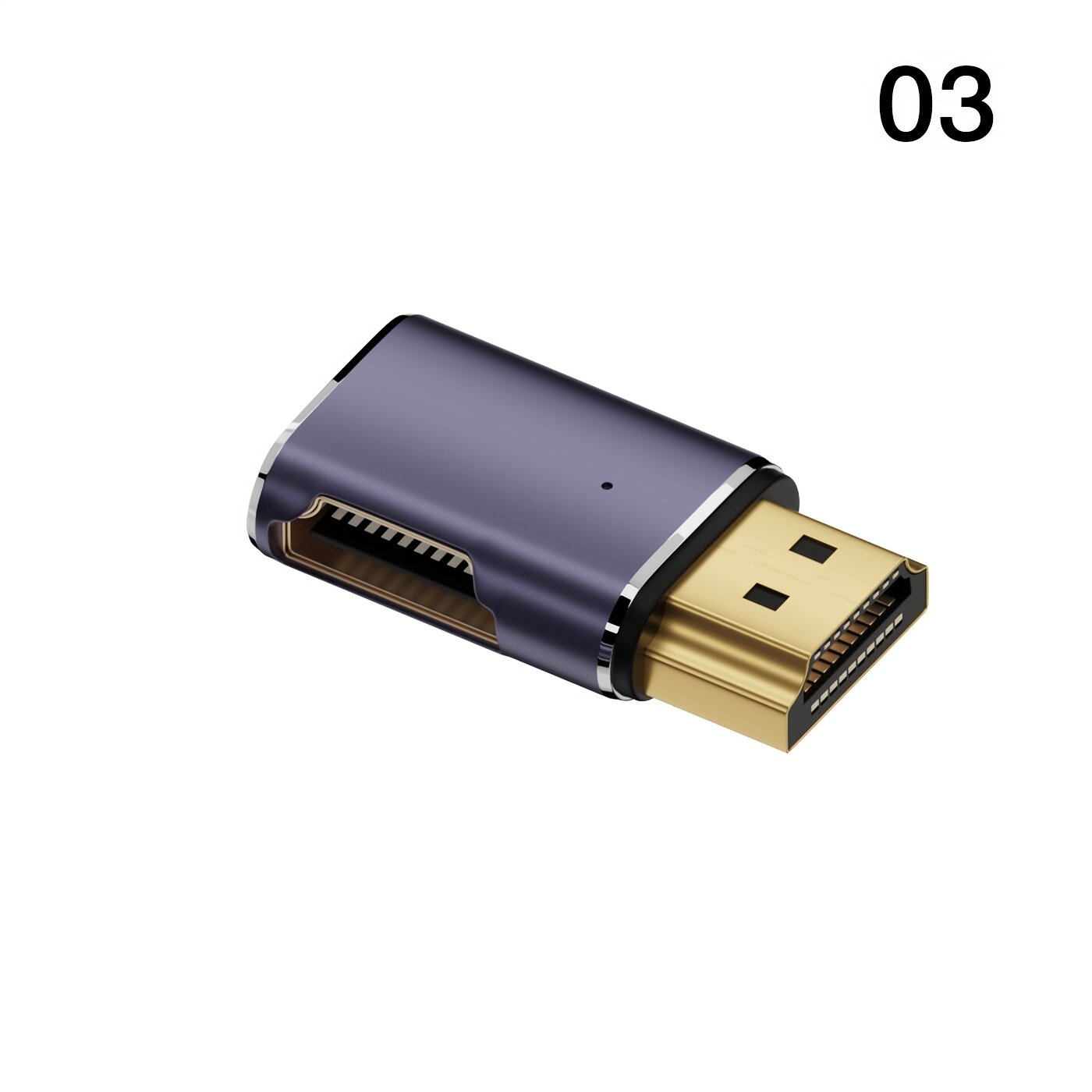 Кабельный адаптер-конвертер версии 2.1 с поддержкой 8K@60 Гц и 4K@120 Гц, пропускной способностью 48 Гбит/с и обратной совместимостью с версиями 2.0 и 1.4 для ПК, ноутбука и камеры, модель A8K-03, 1 шт.