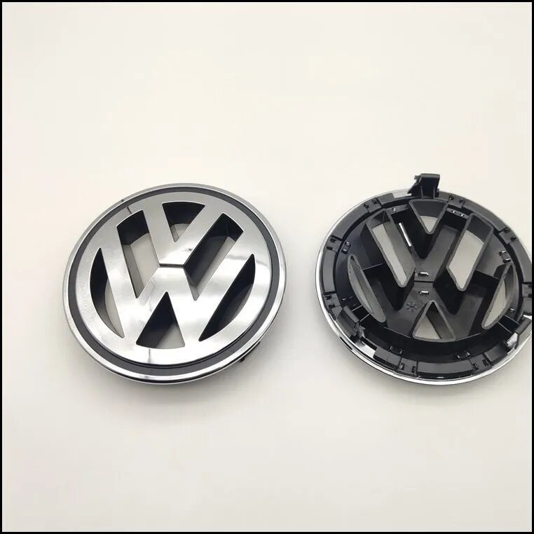 Значок передней решетки Volkswagen Jetta 5, ABS пластик, Серебристый, 150 мм