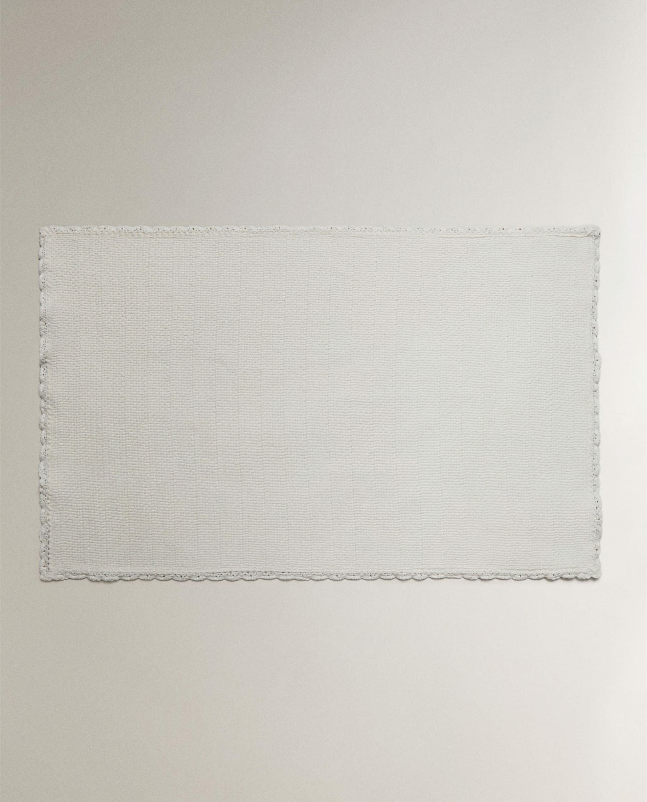 Коврик ZARA HOME вязаный коврик для ванной, слоновая кость, 50 x 80 см 5597/015/741-54