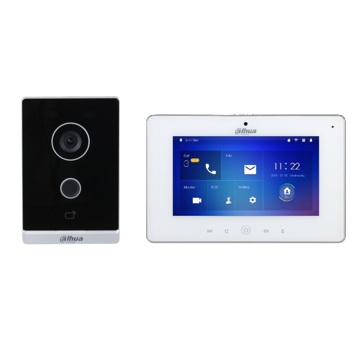 Dahua DHI-KTW01 - считыватель для системы контроля доступа, 2 Мп, 1024x600, Wi-Fi, PoE