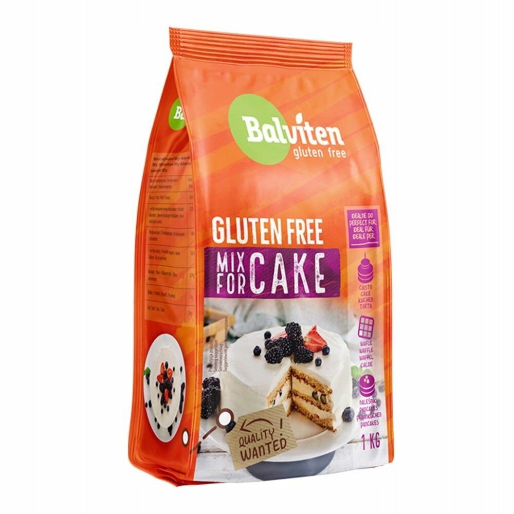 Смесь для торта Balviten без глютена 2 шт x 1 кг