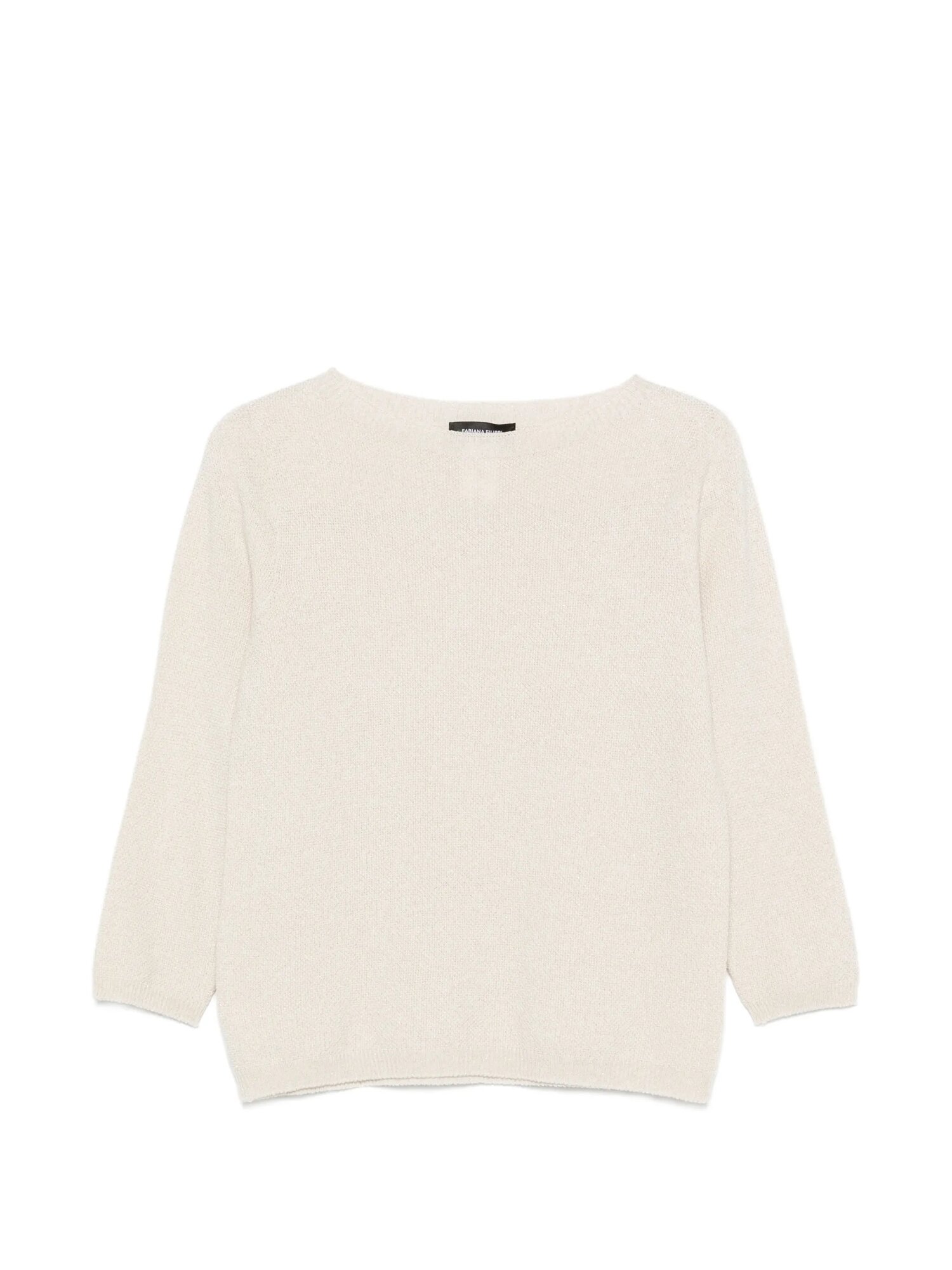 Свитер Fine-knit three-quarter sleeve sweater