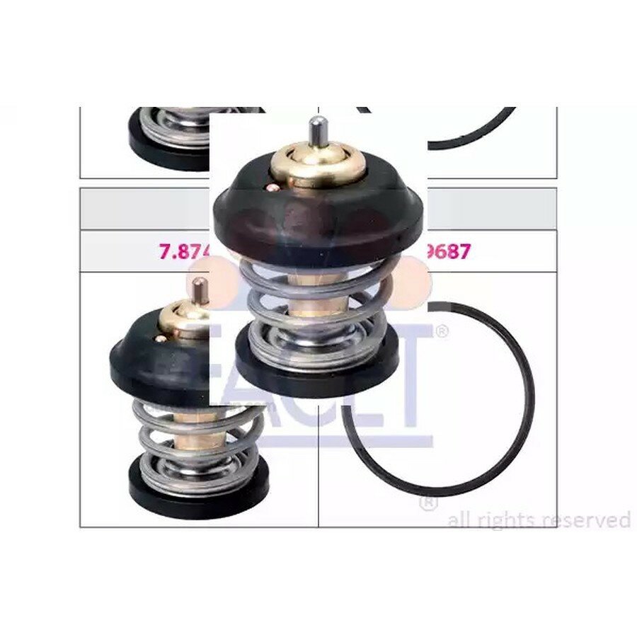 FACET 78743S Термостат AUDI: A3 (8P1) 1.8 TFSI/2.0 TFSI 03-, A3 Sportback (8PA) 1.8 TFSI/2.0 TFSI 04-, A3 кабрио 1.8 TFSI/2.0 TFSI 08- \ SEAT: ALTEA (5P1) 1.8 TFSI 04-,