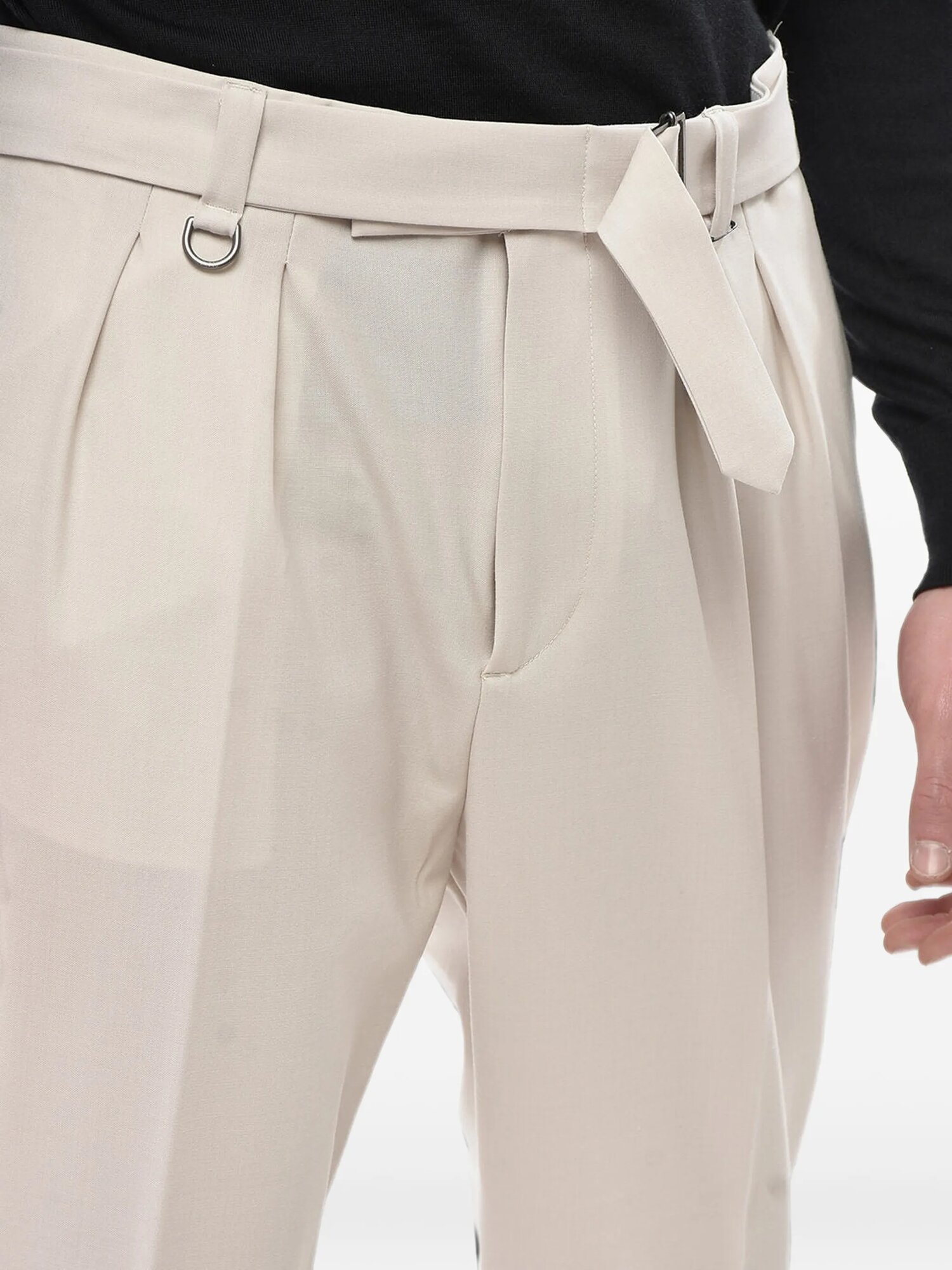 Брюки Paolo Pecora Pleated belted trousers, размер 46 — фото 1