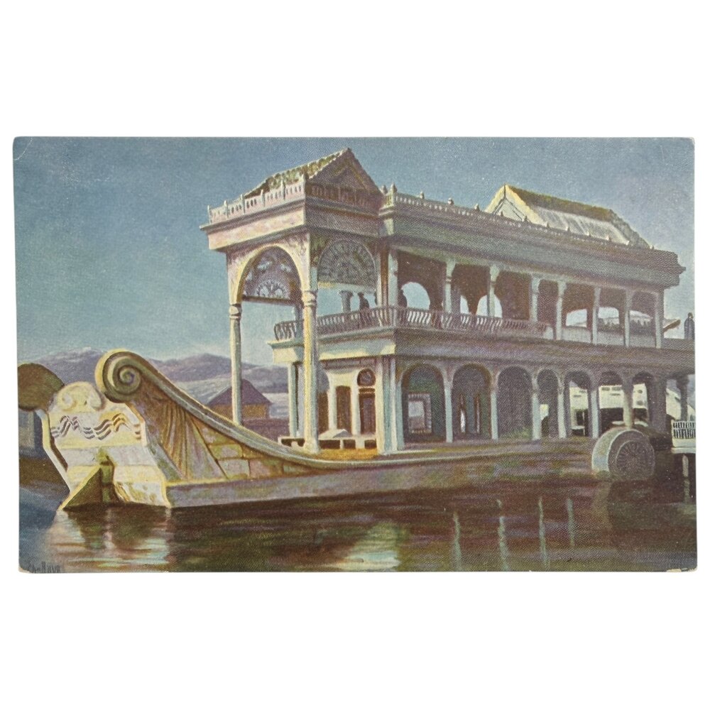 Почтовая открытка "Мраморный роскошный корабль" 1900-1910 гг. Германская Империя