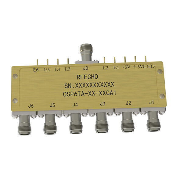3-6 GHz Reflective SP6T PIN Switch