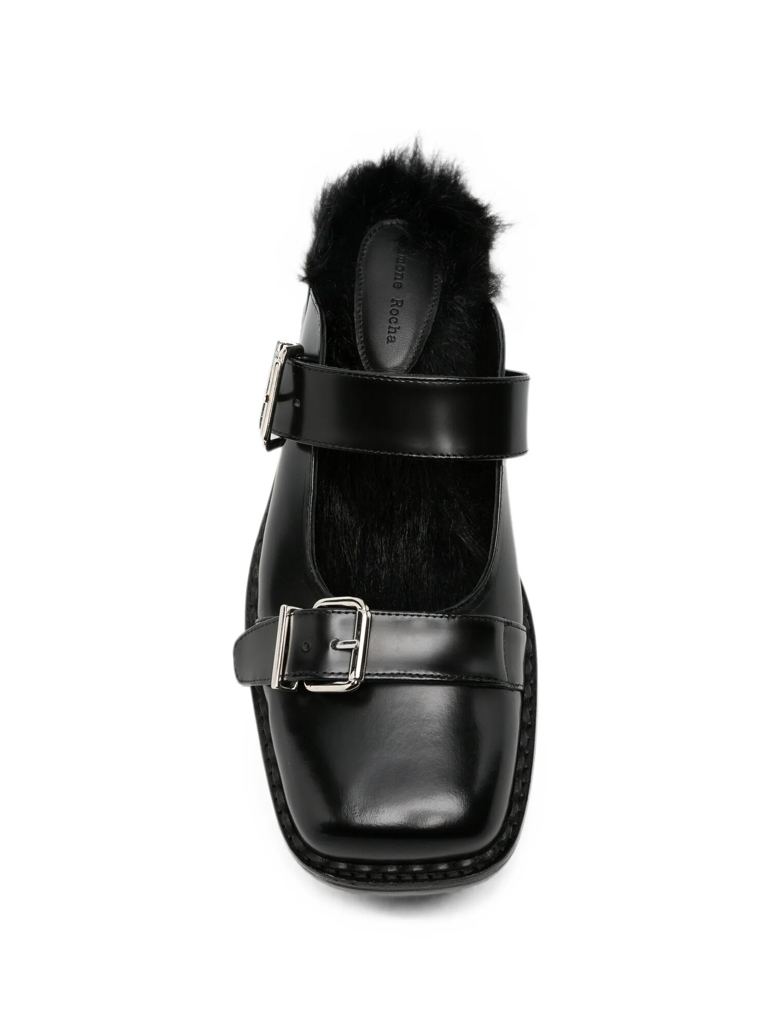 Мюли Simone Rocha Faux-fur buckle mules, размер 38 — фото 1