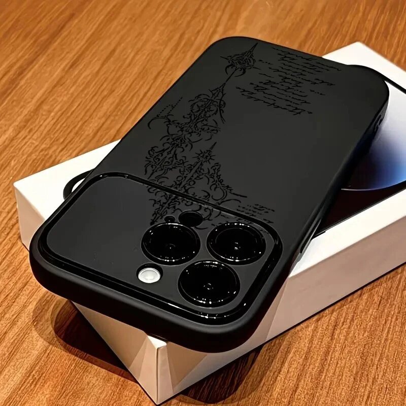 Чехол для iPhone 17 16 15 14 13 12 11 Pro Max Plus X XS XR: Роскошный, темный, iPhone17 Про Макс, 2