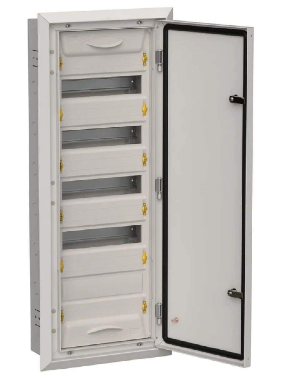 Щит распределительный встраиваемый IEK TI5-50-V-060-31-7035 TITAN 5 ЩРв-60 (1х60) 880х365х130 IP31 серый металлический