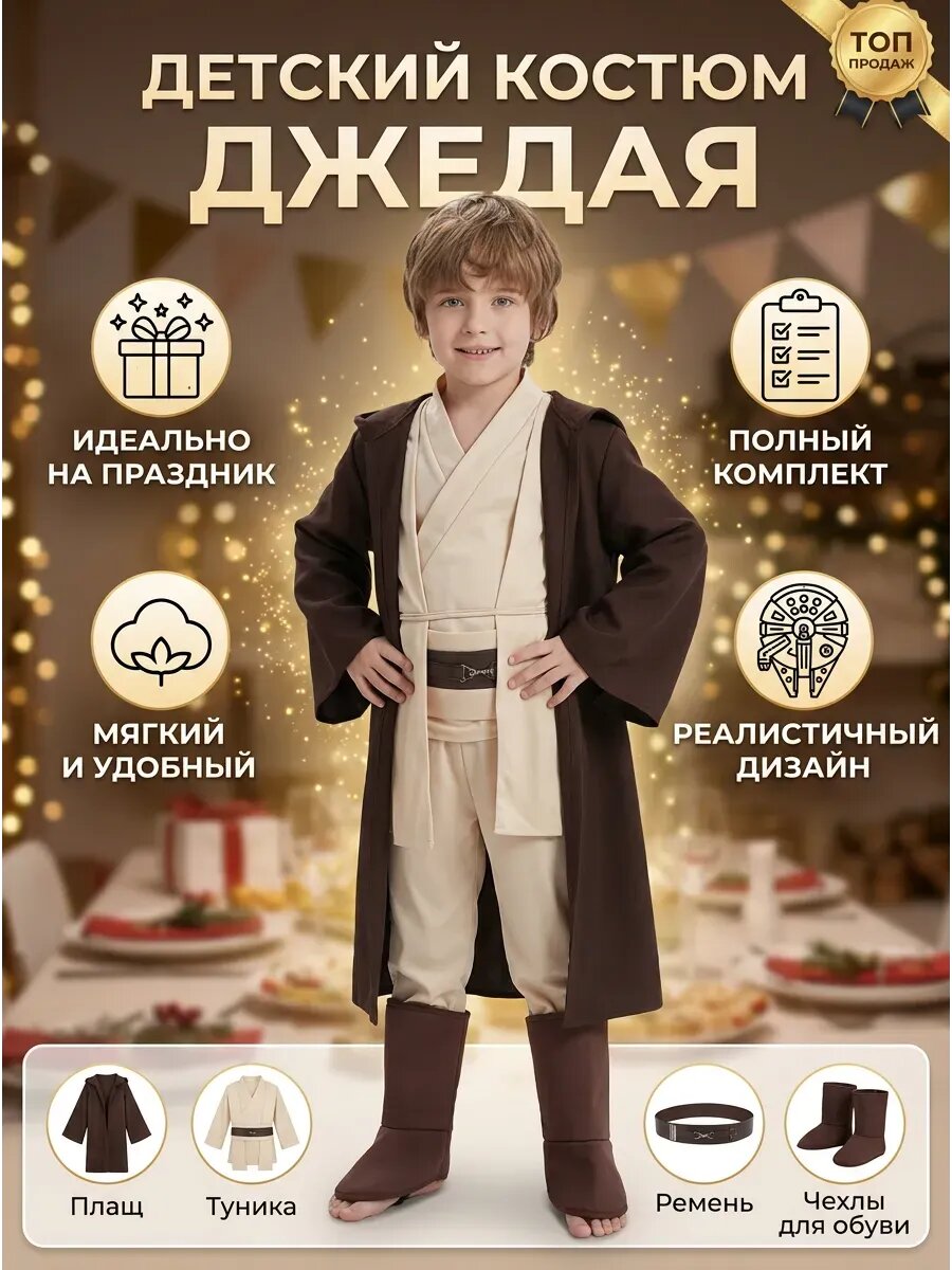 Хэллоуин, Рождество, косплеи, костюм Джедая, размер M