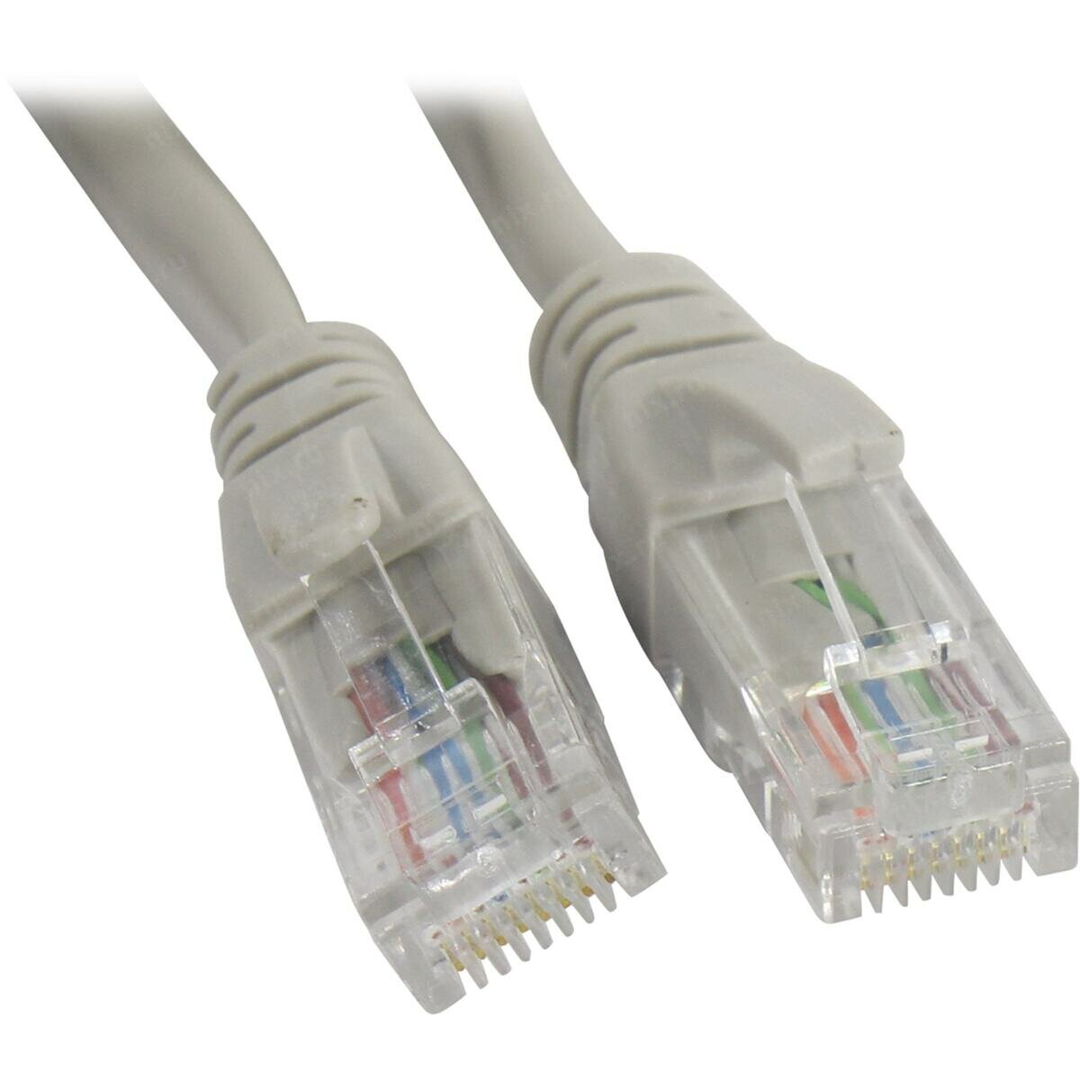ExeGate UTP-RJ45-RJ45-5e-CU-2M-GY Patch Cord UTP кат.5e, 2м, серый EX282012RUS — фото 1