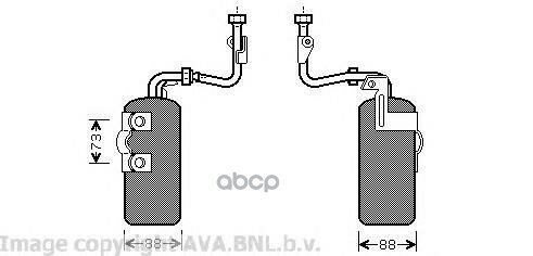 Осушитель кондиционера VOLVO C30, S40, V50 (06>) Ava арт. VOD126