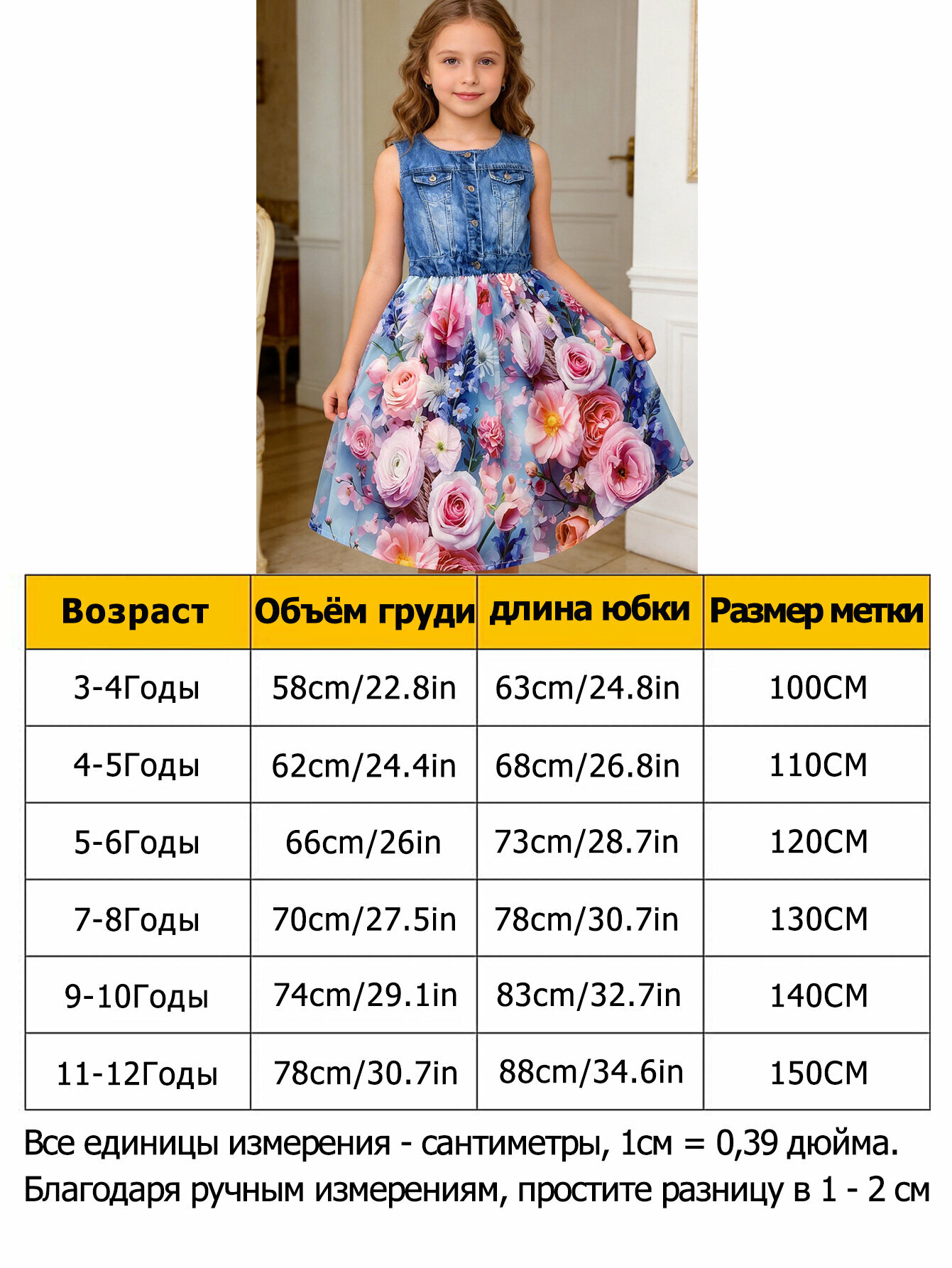 Платье ROMIKY Весна-лето 2026, размер 135, мультиколор — фото 1