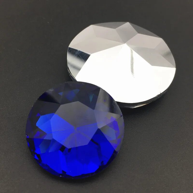 Стразы круглые Baoshihua, 27 мм, темно-синий cobalt