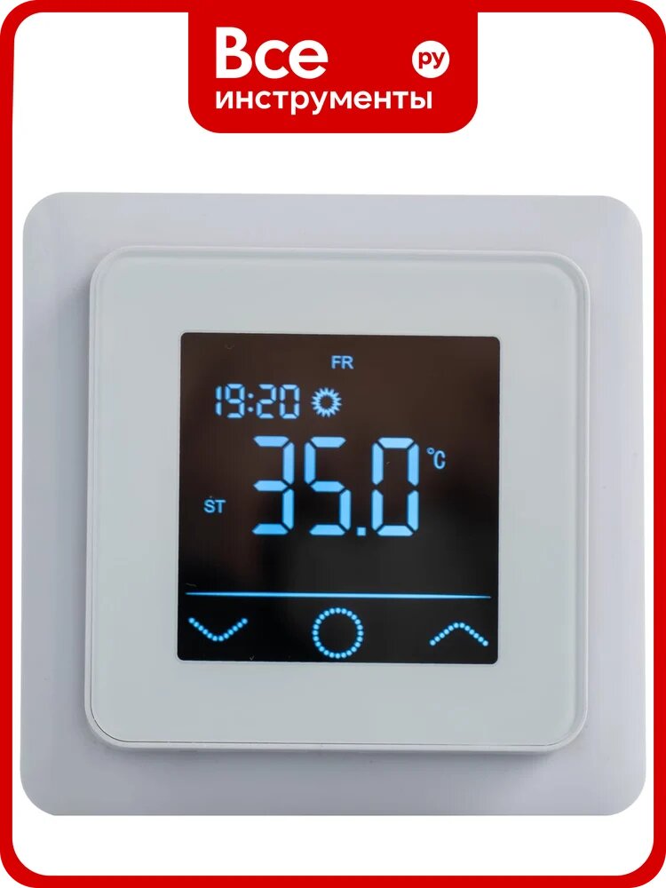 Терморегулятор Warmcoin W600i MIRROR WHITE (Zigbee) W_600_Zig_MirWh_