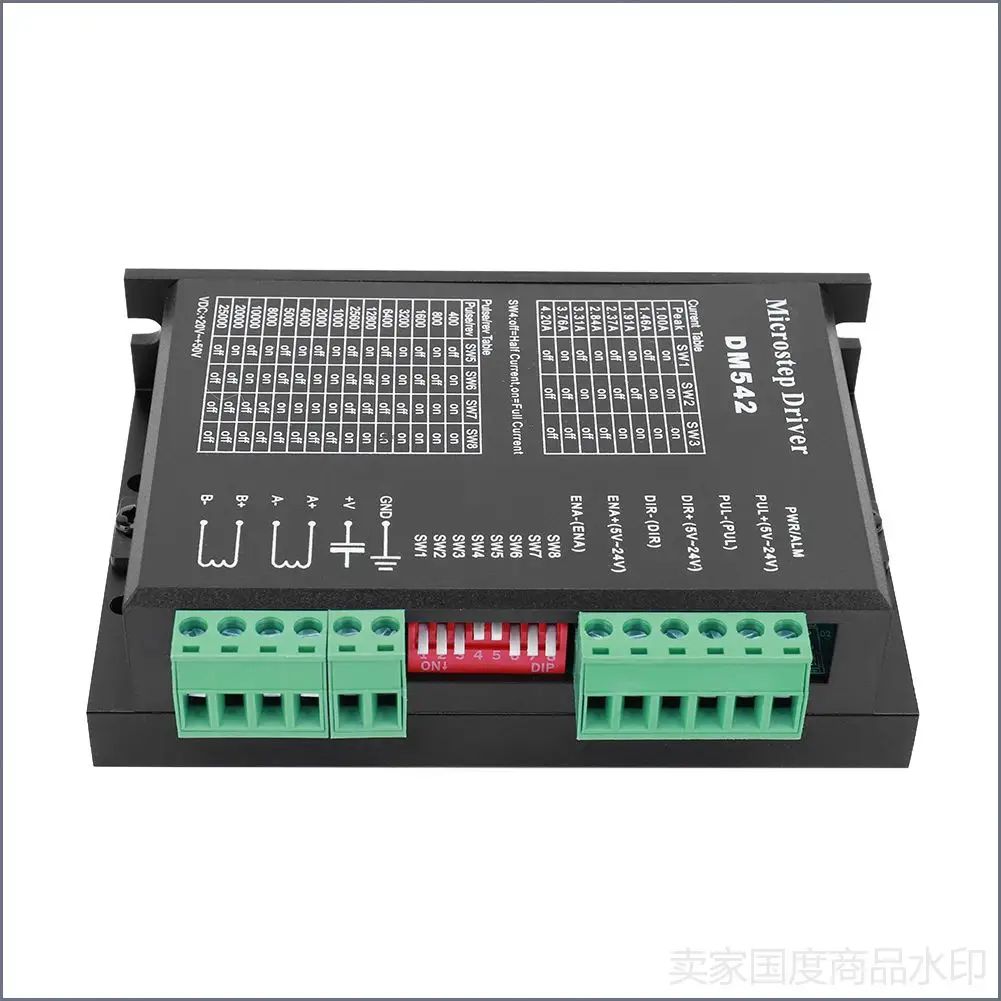 DM542 цифровой драйвер шагового двигателя для двигателей NEMA17 и NEMA23, 20 50 В постоянного тока, 1 5,6 А