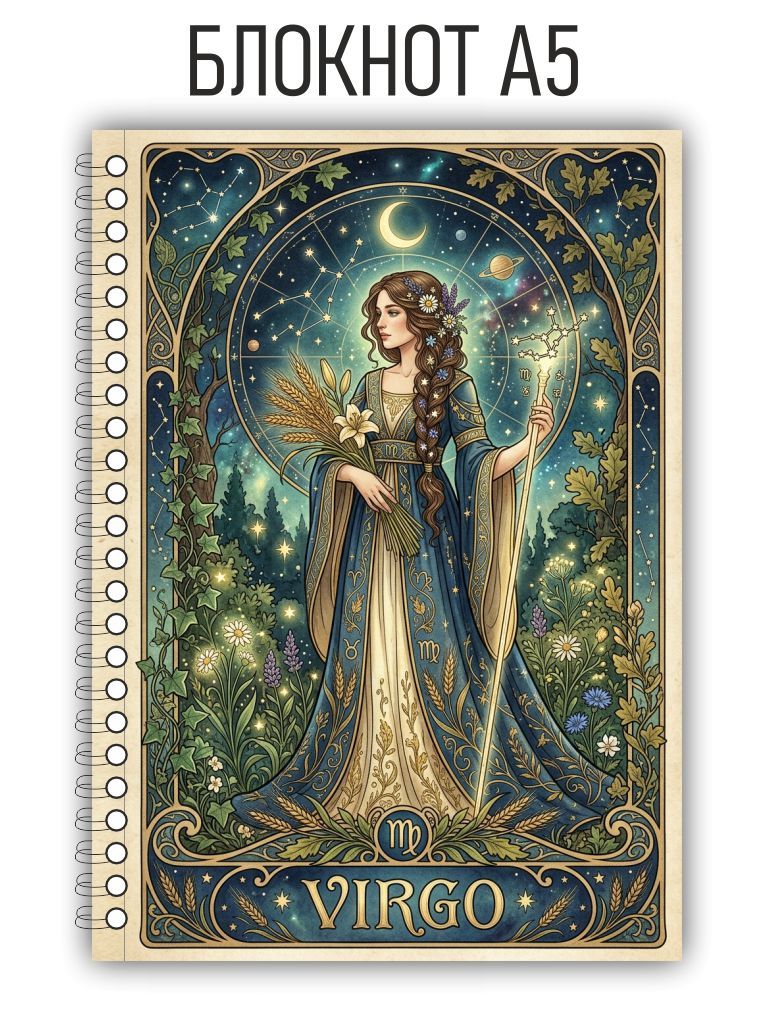 Блокнот Знак Зодиака , Virgo, Дева
