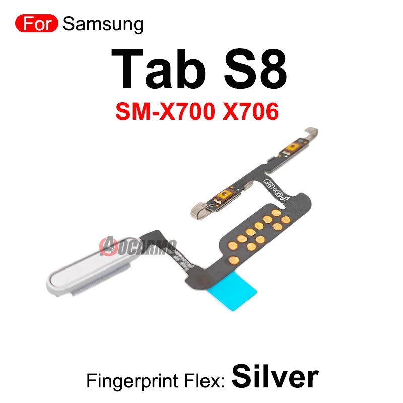 Гибкий кабель Samsung Tab S8 SM-X700 X706, Silver