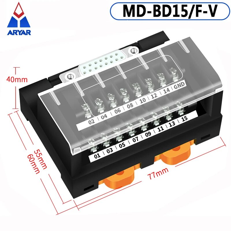 Интерфейсный модуль DSUB DB9 DB15 DB25 DB26 DB37 ARYAR MD-DB15F-V