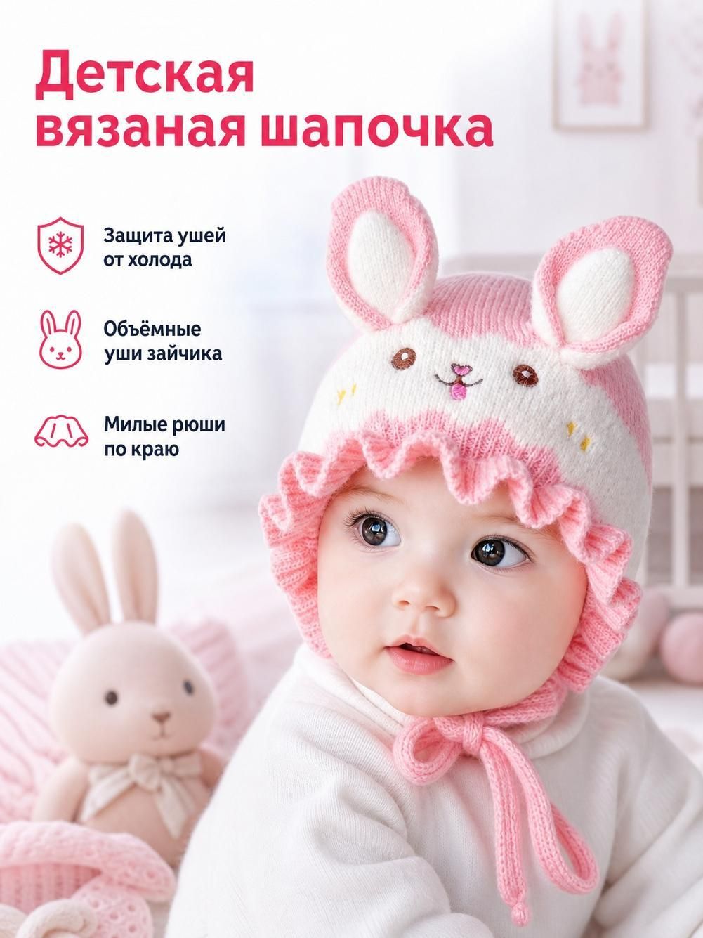 Шапка Базовая коллекция для девочек