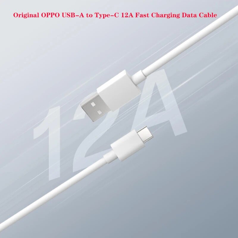 Кабель для быстрой зарядки OPPO USB-A на Type-C 12А 1 метр