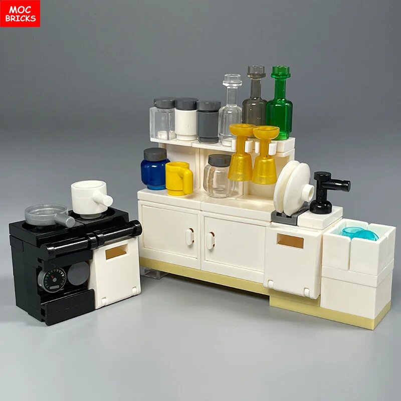 Кухонная серия MOC BRICKS, белый, NO.16
