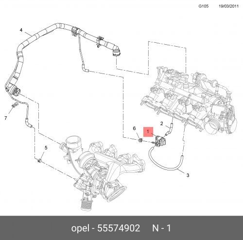 Электромагнитный Клапан Системы Рециркуляции Выхлопных Газов Org (GM/Opel/Chevrolet 55574902)