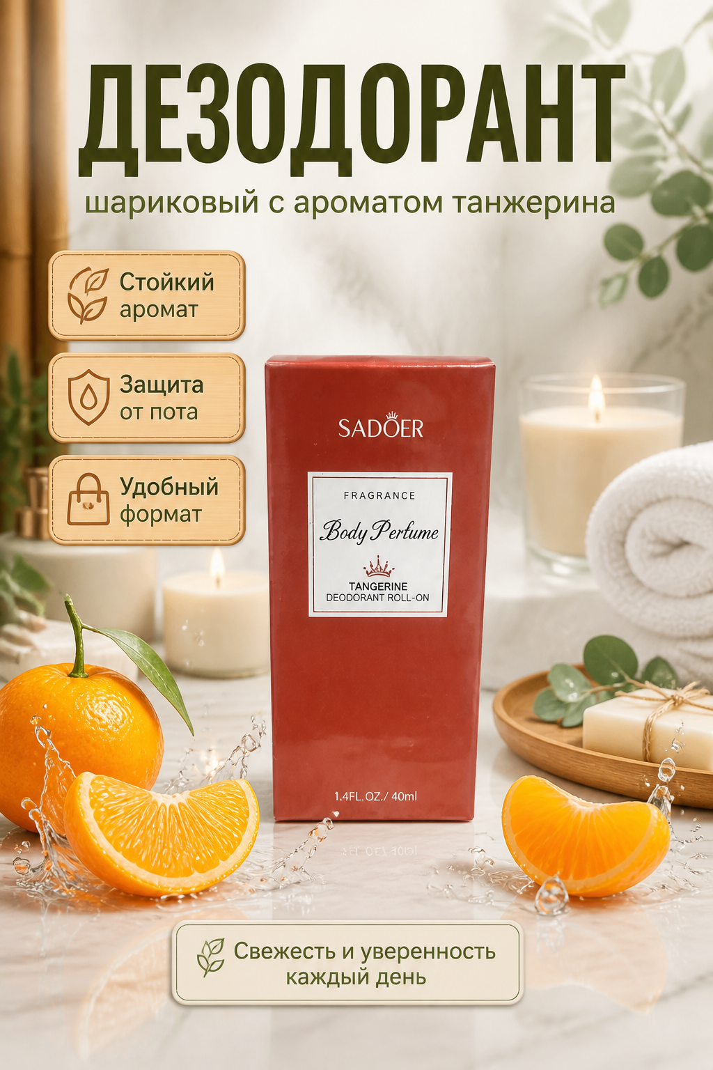 Sadoer дезодорант шариковый