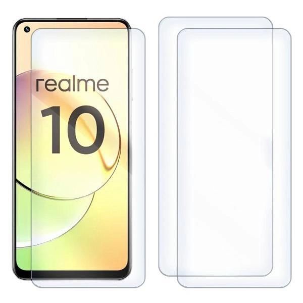 Комплект из 3-x защитных гибридных стекол Krutoff для Realme 10 4G