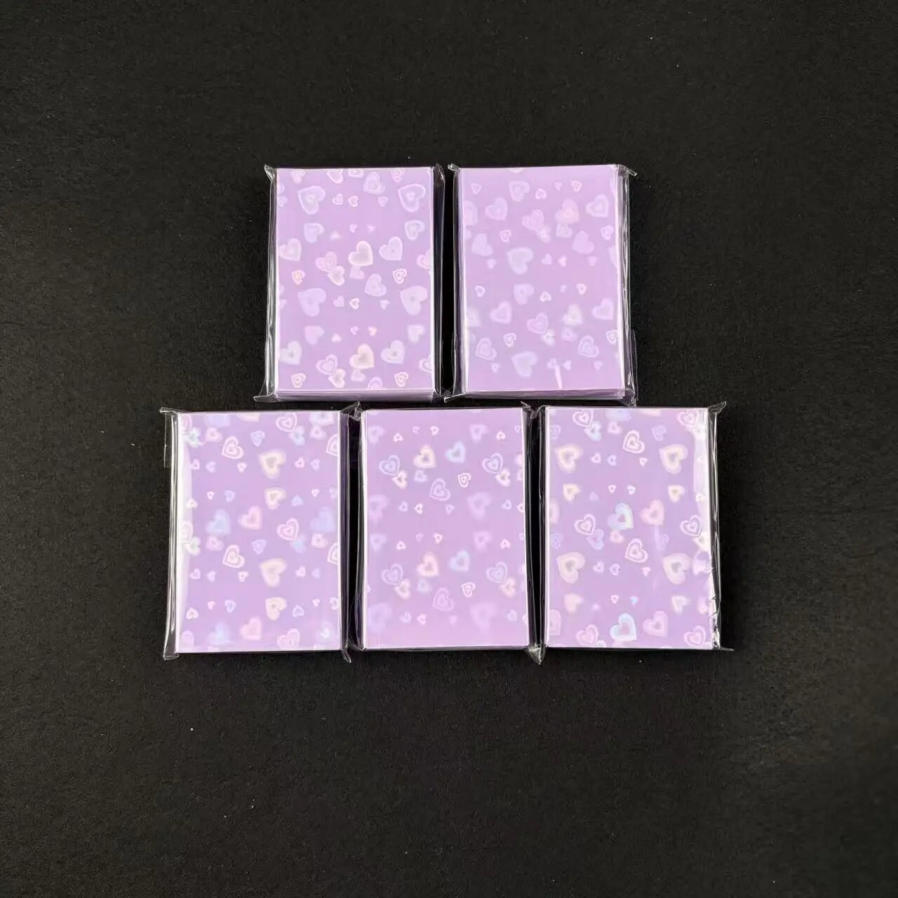 Защитные чехлы для K-pop карточек 50 шт. Фиолетовый, 250pcs-Purple