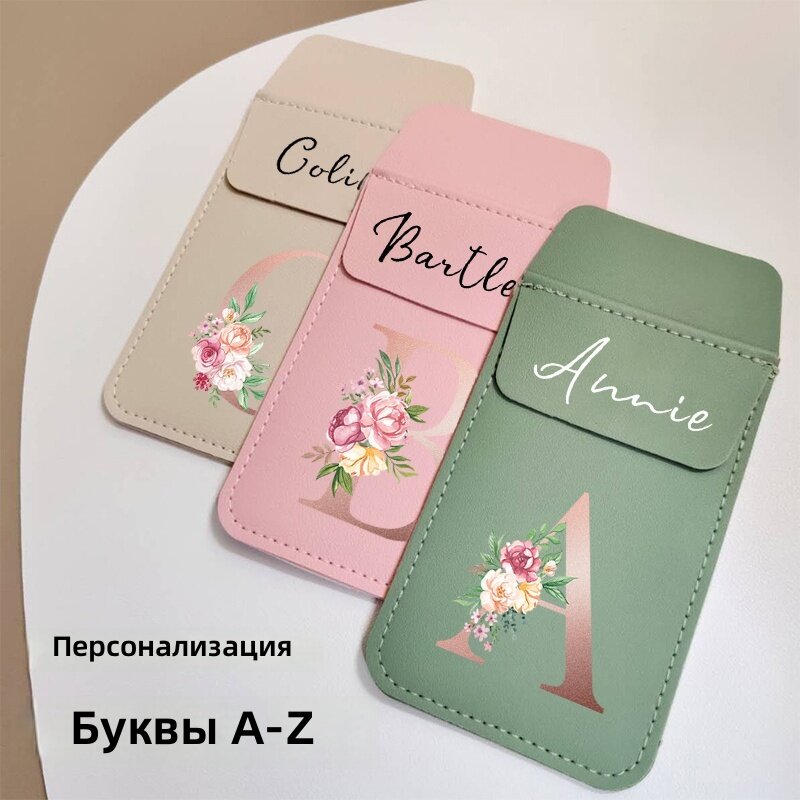 Персонализированный чехол для ручки медсестры с инициалами, искусственная кожа, синий цвет, стиль MGJO