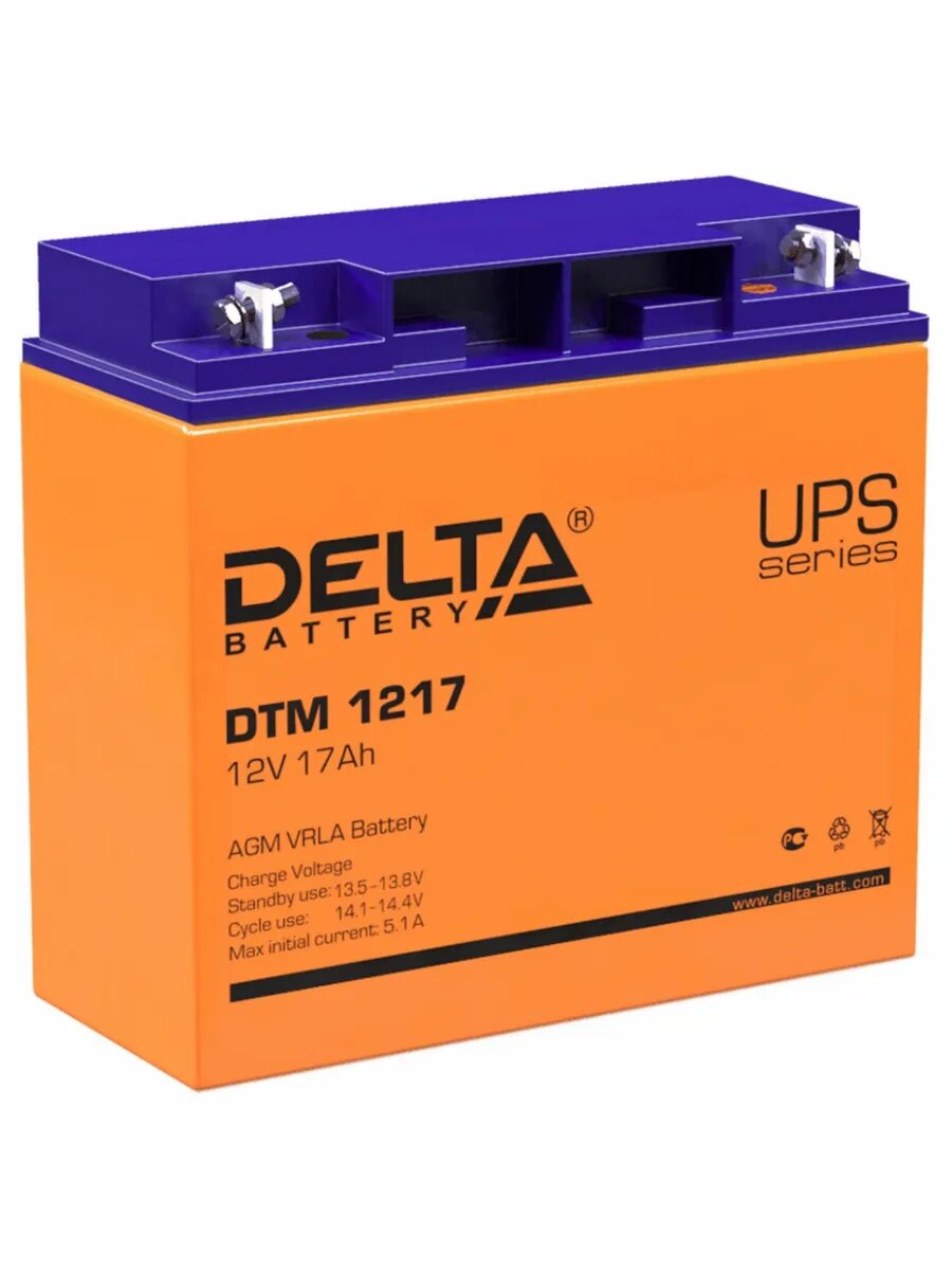 Аккумуляторная батарея Delta DTM 1217 (12V 17Ah)
