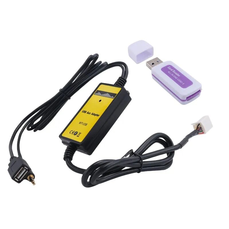 6 + 6-контактный цифровой USB MP3-интерфейс для автомобильной магнитолы, CD-чейнджера и 3,5-мм AUX-входа для автомобилей TOYOTA LEXUS Corolla Series.
