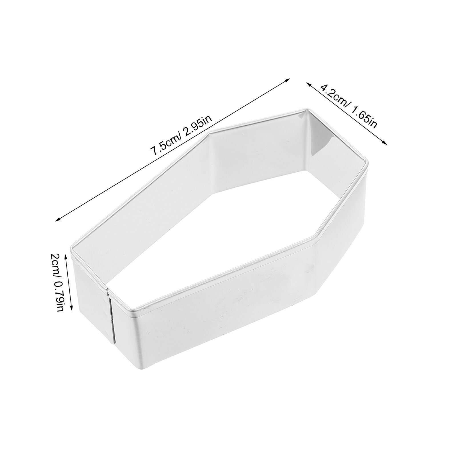 Форма Для Выпекания Тортов Из Нержавеющей Стали 5 Штук 7.5X4.2X2.4Cm