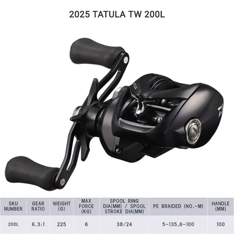 DAIWA TATULA TW 200L, 6.3:1, 225g, 200L