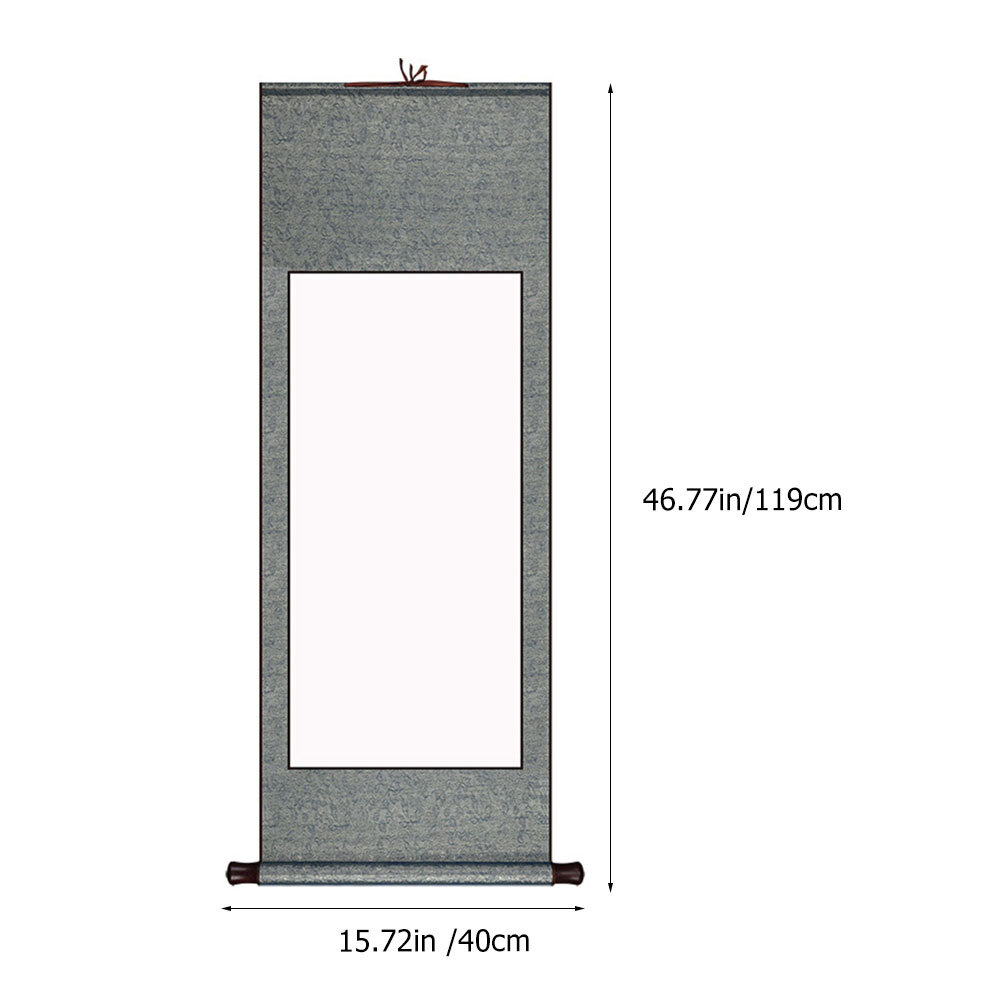 2 Штуки Бумажные Свитки Для Каллиграфии Серого Цвета 1 5X40X119CM