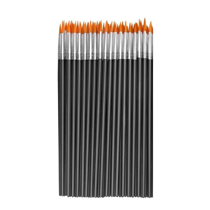 Набор кистей Jowoart 30 шт. Black round, серые
